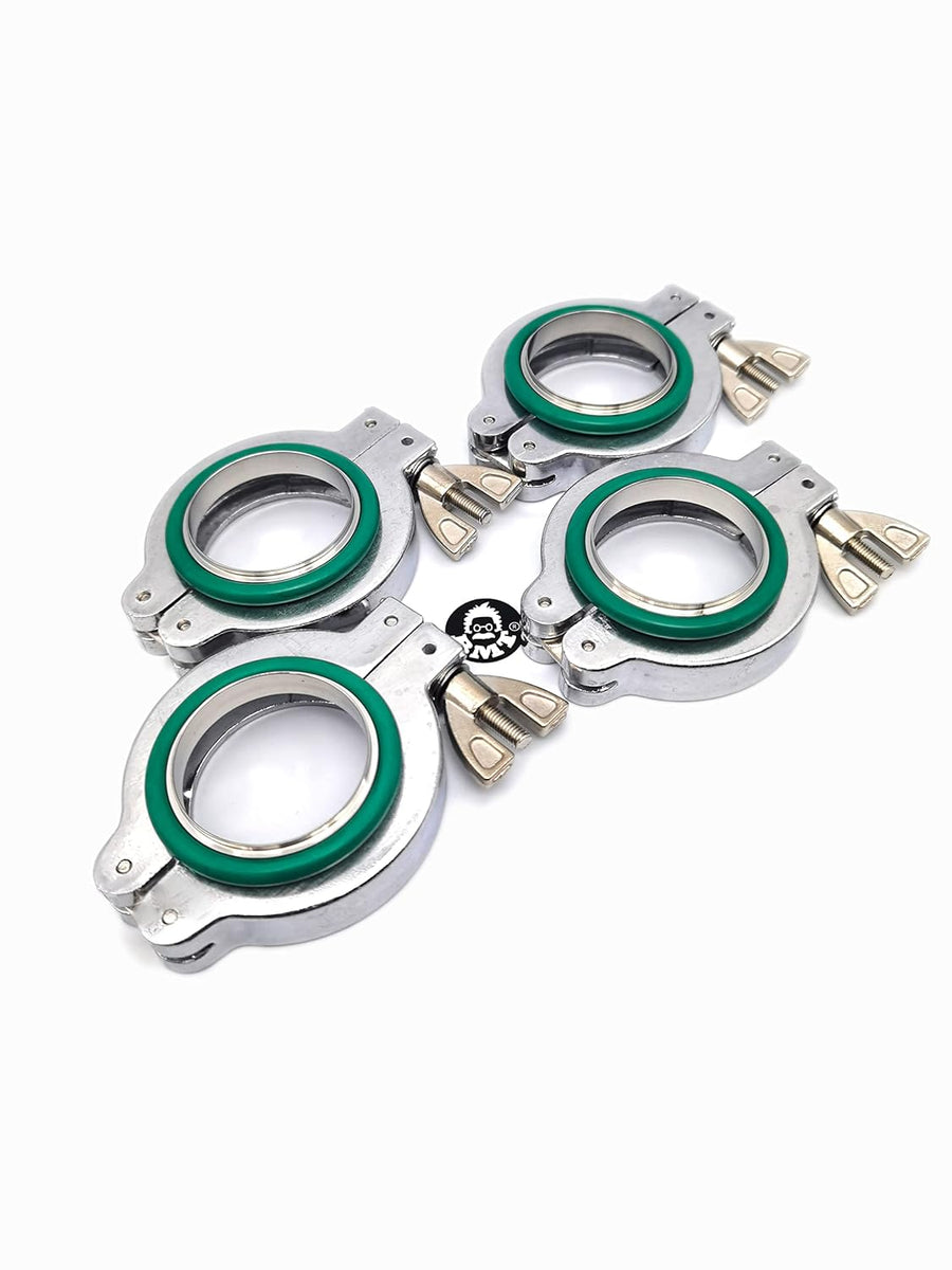 KF50 Aluminum clamp set, SS centering ring, FKM O-rings – bmotiontech